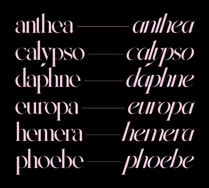 Nympha Luxurious Font - Lacre Type Foundry