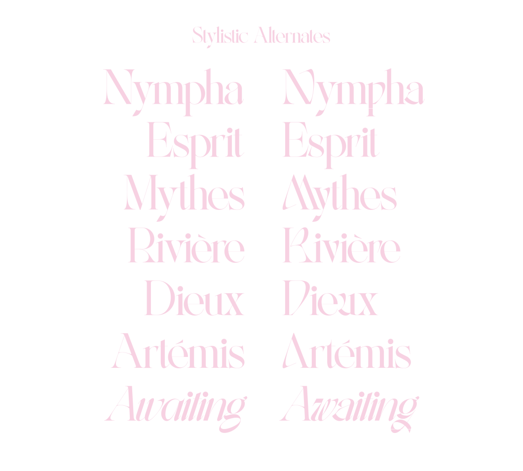 Nympha Luxurious Font - Lacre Type Foundry